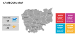 Cambodia Map for Google Slides and PowerPoint - PPT Slides