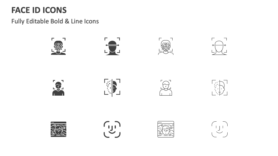 Face ID Icons for Google Slides and PowerPoint