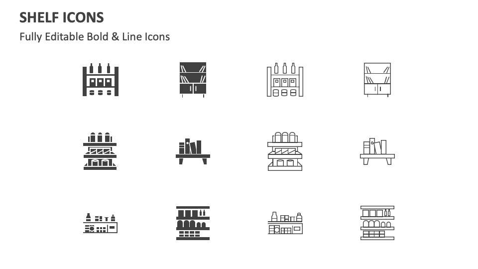 Shelf Icons for Google Slides and PowerPoint