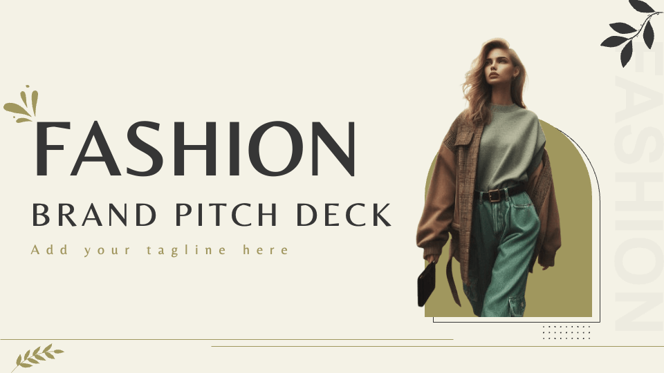Fashion Brand Pitch Deck for Google Slides and PowerPoint