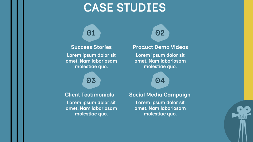 Video Production Pitch Deck for PowerPoint and Google Slides - PPT Slides