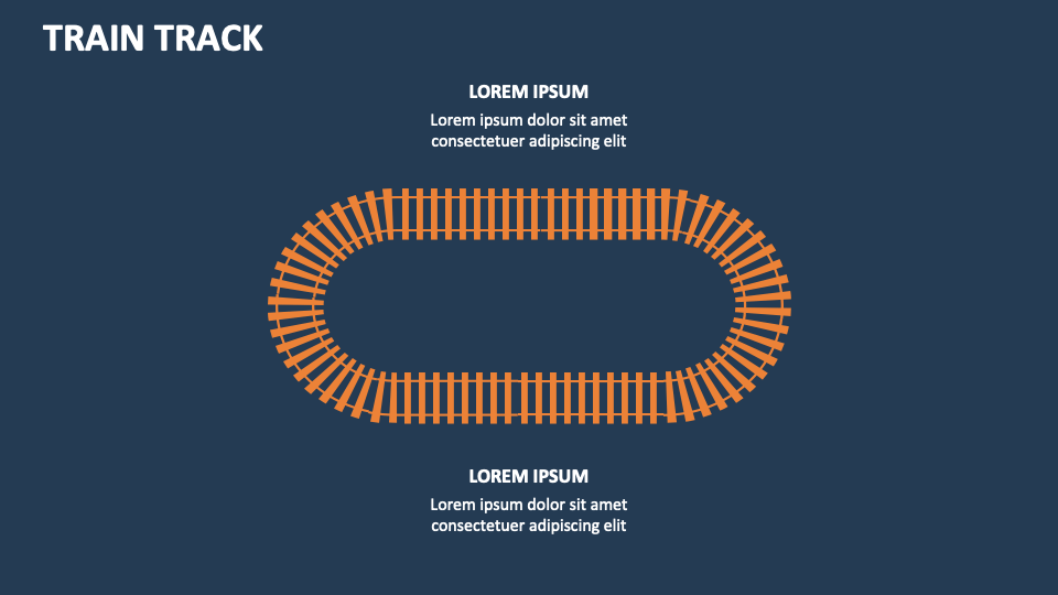 Train Track Template for PowerPoint and Google Slides - PPT Slides
