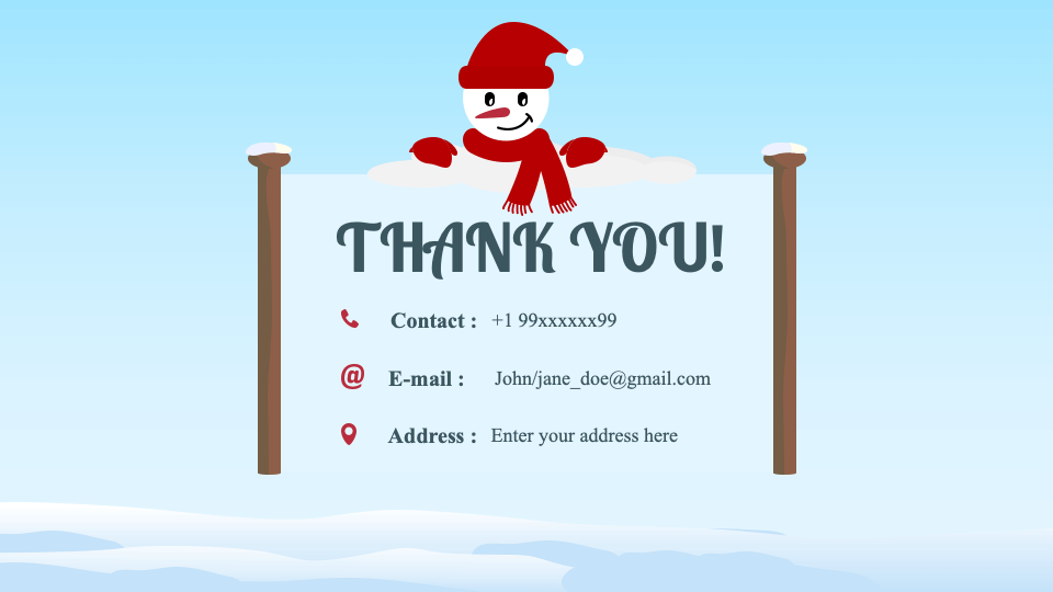Snowman Presentation Theme for PowerPoint and Google Slides - PPT Slides