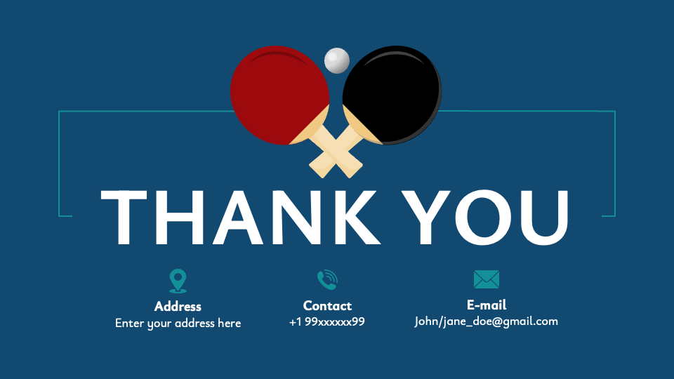 Free Table Tennis Theme for Google Slides and PowerPoint