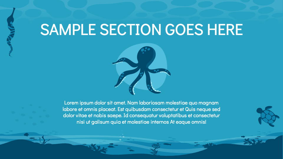 Free Sea Life Theme for Google Slides and PowerPoint