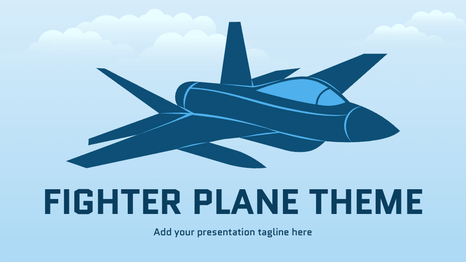 Free Fighter Plane Theme for Google Slides and PowerPoint