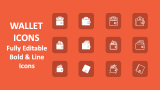 Wallet Icons for Google Slides and PowerPoint