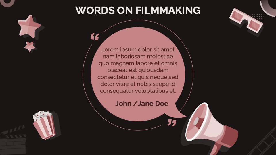 Free Filmmaking Theme for Google Slides and PowerPoint