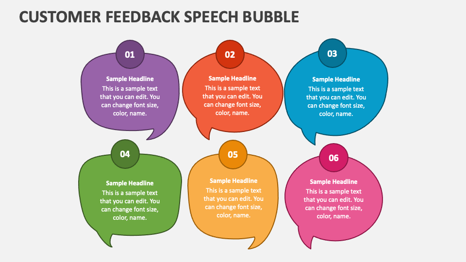 Customer Feedback Speech Bubble PowerPoint and Google Slides Template - PPT Slides