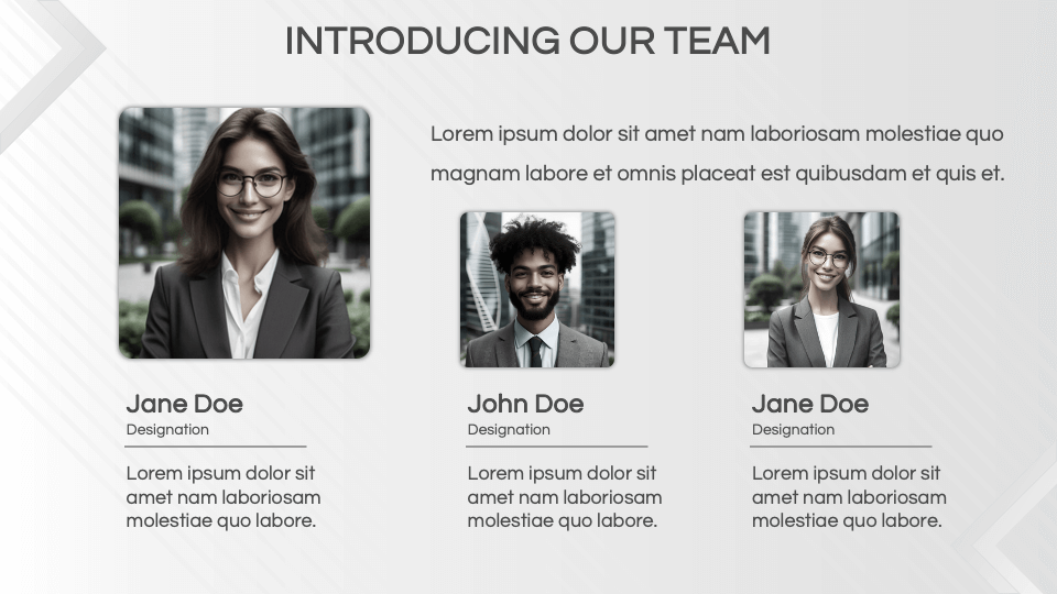 Modern Grey Presentation Theme for Google Slides and PowerPoint - PPT ...