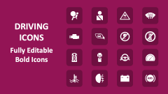 Driving Icons for Google Slides and PowerPoint