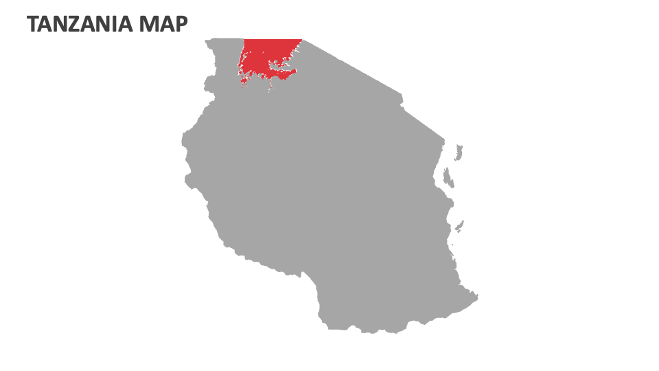 Tanzania Map for Google Slides and PowerPoint - PPT Slides