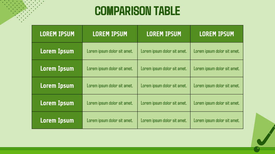 Free Hockey Presentation Theme for Google Slides and PowerPoint