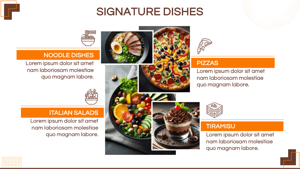 Chef Portfolio Template for Google Slides and PowerPoint - PPT Slides