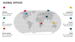 Global Offices PowerPoint and Google Slides Template - PPT Slides