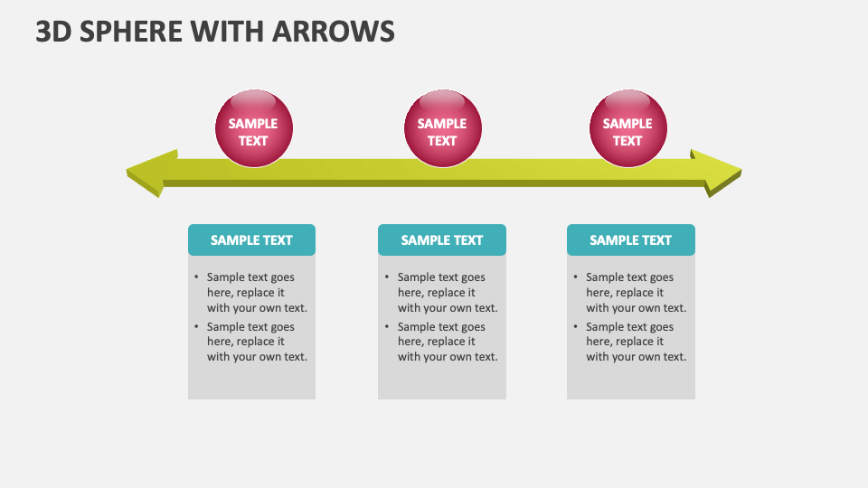 3D Sphere with Arrows Template for PowerPoint and Google Slides - PPT Slides