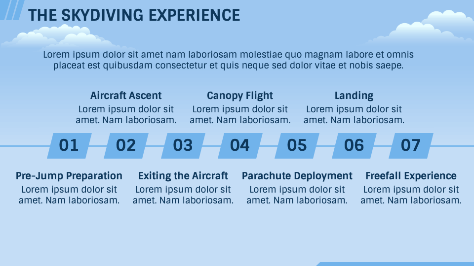 Free Skydiving Presentation Theme for Google Slides and PowerPoint