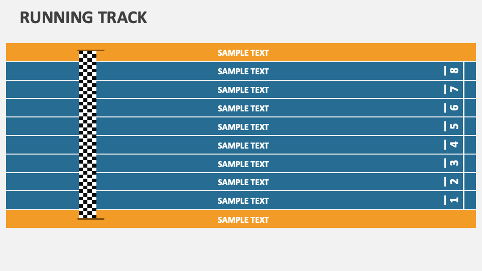 Running Track PowerPoint and Google Slides Template - PPT Slides
