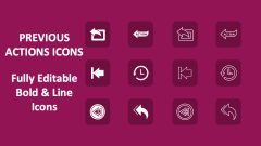 Previous Actions Icons for Google Slides and PowerPoint