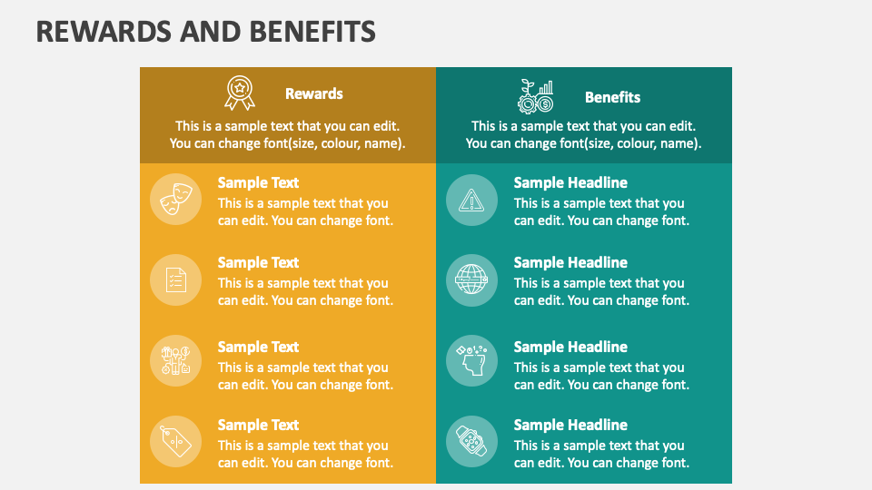 Rewards and Benefits PowerPoint and Google Slides Template - PPT Slides