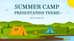 Free Summer Camp Presentation Theme for Google Slides and PowerPoint