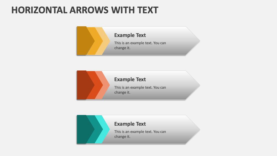 Horizontal Arrows with Text Template for PowerPoint and Google Slides ...