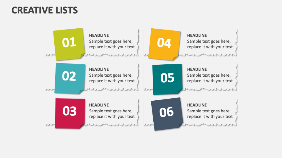Creative Lists Template for PowerPoint and Google Slides - PPT Slides