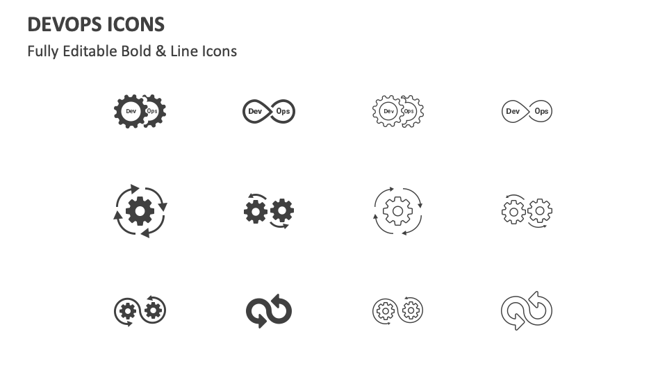 DevOps Icons for Google Slides and PowerPoint