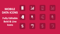 Mobile Data Icons for Google Slides and PowerPoint