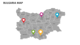 Bulgaria Map for Google Slides and PowerPoint - PPT Slides