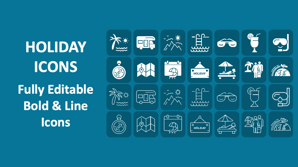 Holiday Icons for PowerPoint and Google Slides - PPT Slides