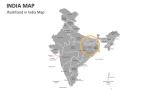 Jharkhand Map for Google Slides and PowerPoint - PPT Slides