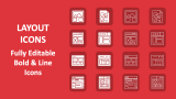 Layout Icons for PowerPoint and Google Slides - PPT Slides