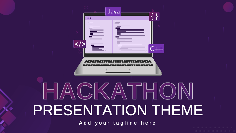 Free Hackathon Presentation Theme for Google Slides and PowerPoint