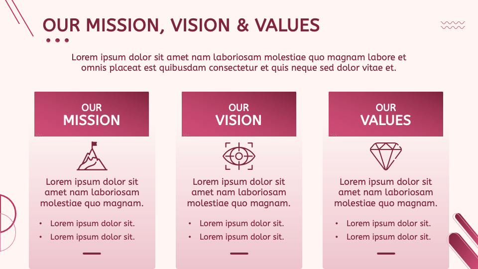 Pink Presentation Theme for Google Slides and PowerPoint