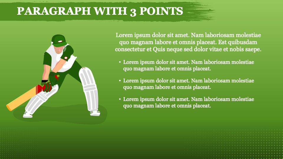 Free Box Cricket Presentation Theme for Google Slides and PowerPoint