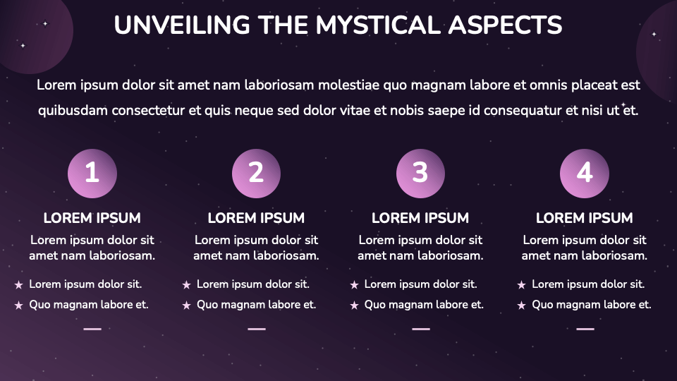 Free - Starry Night Background Theme for Google Slides and PowerPoint ...