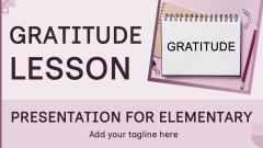 Free - Gratitude Lesson Presentation for Elementary Template for Google ...
