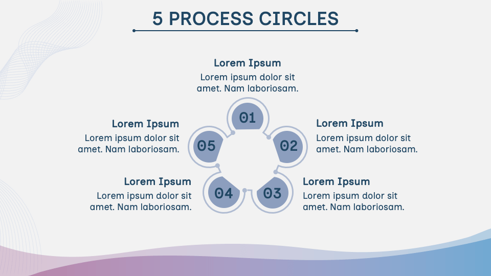 Free Abstract Waves Presentation Theme for Google Slides and PowerPoint