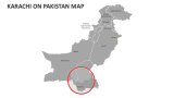 Karachi Map for Google Slides and PowerPoint - PPT Slides