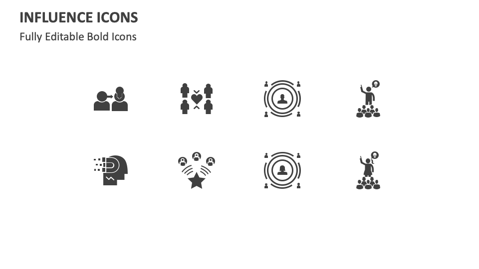 Influence Icons for Google Slides and PowerPoint