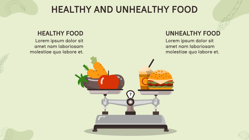 Free Healthy Food Presentation Theme for Google Slides and PowerPoint
