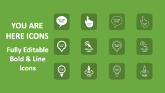 You are Here Icons for Google Slides and PowerPoint