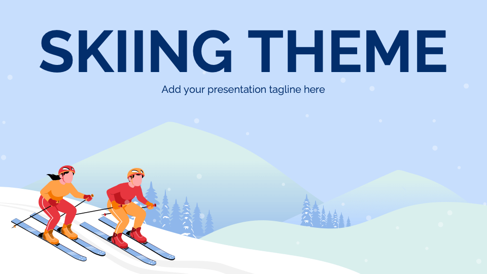 Free Skiing Presentation Theme for Google Slides and PowerPoint