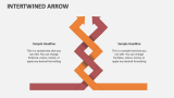 Intertwined Arrow PowerPoint and Google Slides Template - PPT Slides