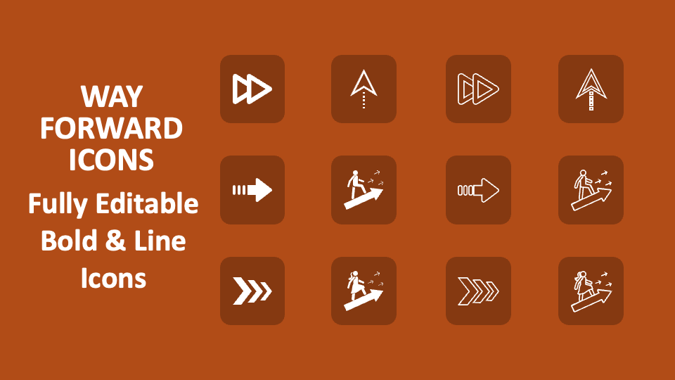 Way Forward Icons for Google Slides and PowerPoint