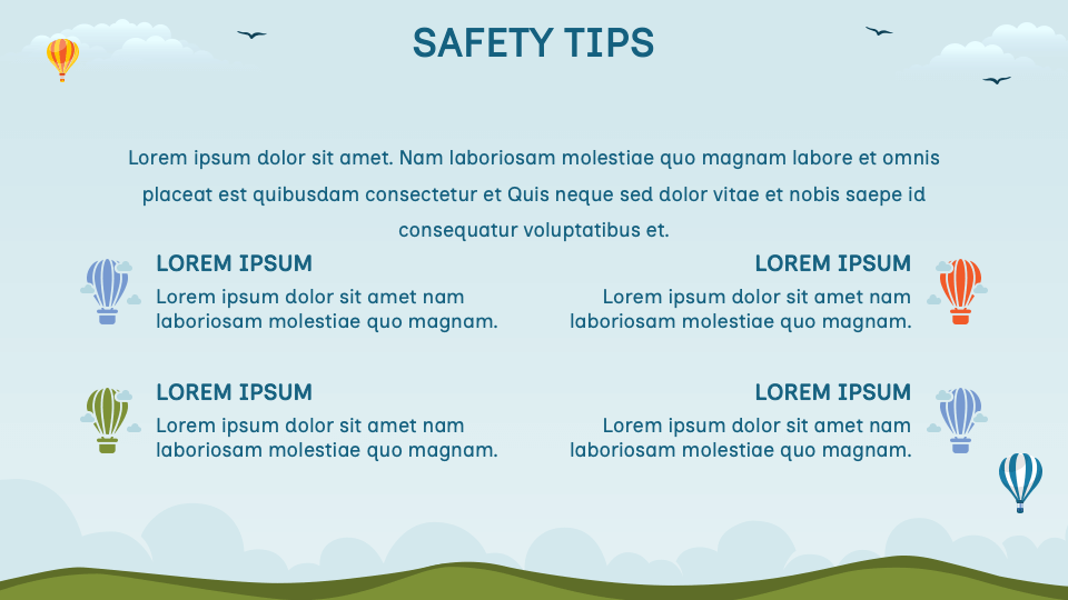 Free Hot Balloon Theme for Google Slides and PowerPoint