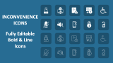 Inconvenience Icons for Google Slides and PowerPoint