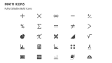 Math Icons for Google Slides and PowerPoint