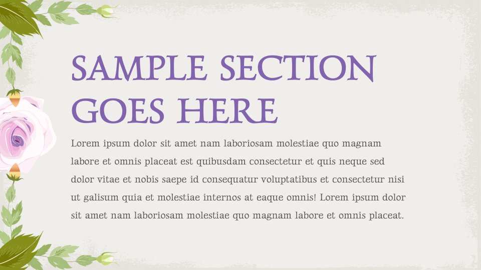 Free Watercolor Floral Presentation Theme for Google Slides and PowerPoint